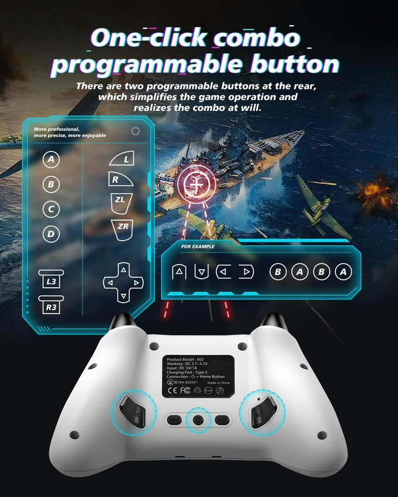 BINBOK EVO Game Controller-Crack White